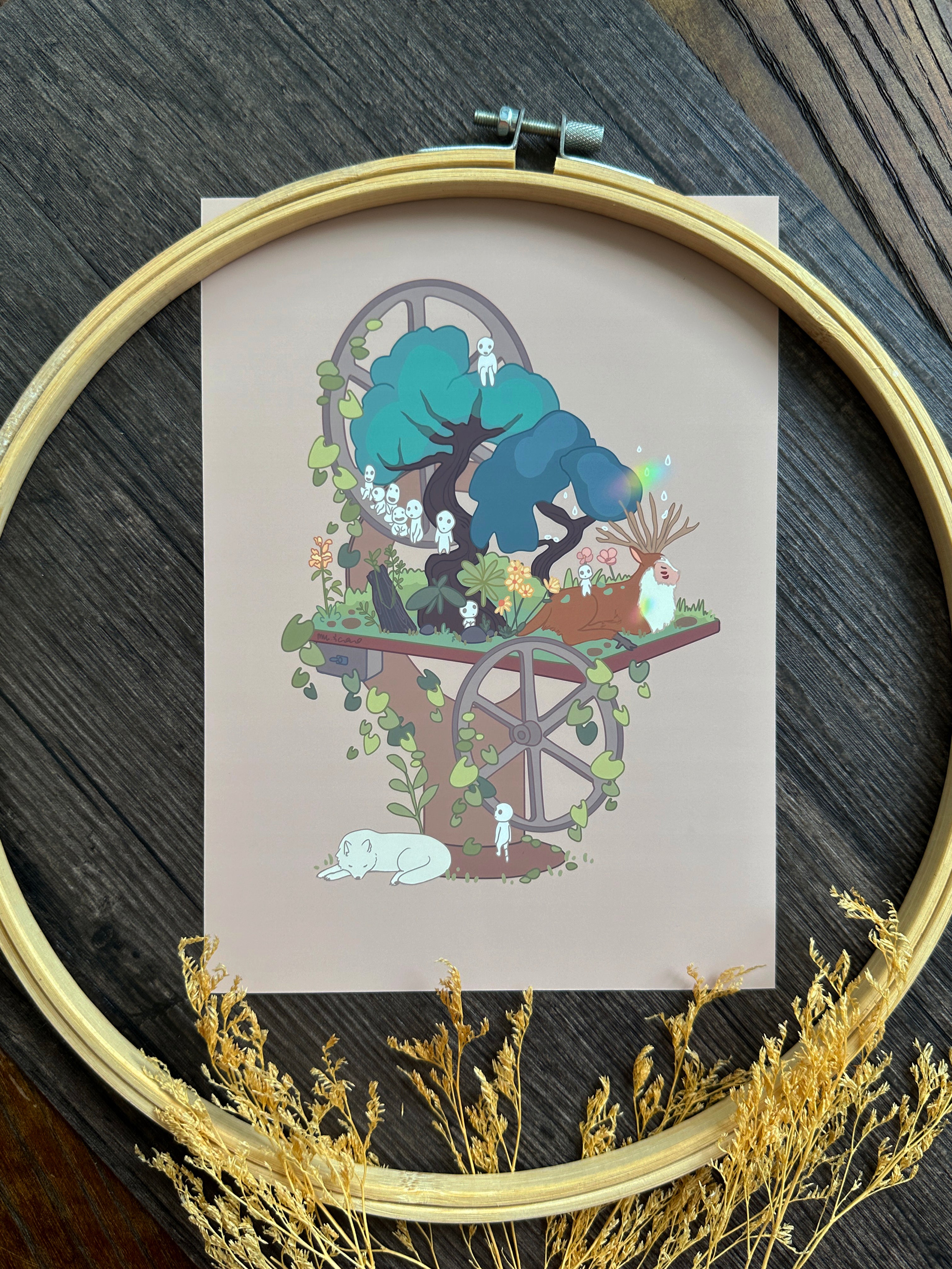 Art Print - Ghibli - Princess Mononoke (A5) – mu.andcoco